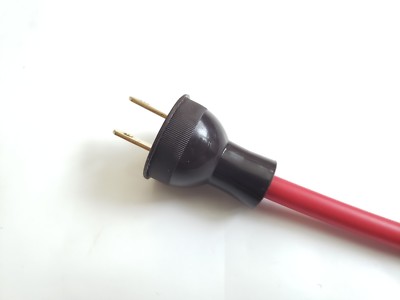 Round Vintage Antique Style BROWN Electrical Plug for Lamp Cord Fan ...