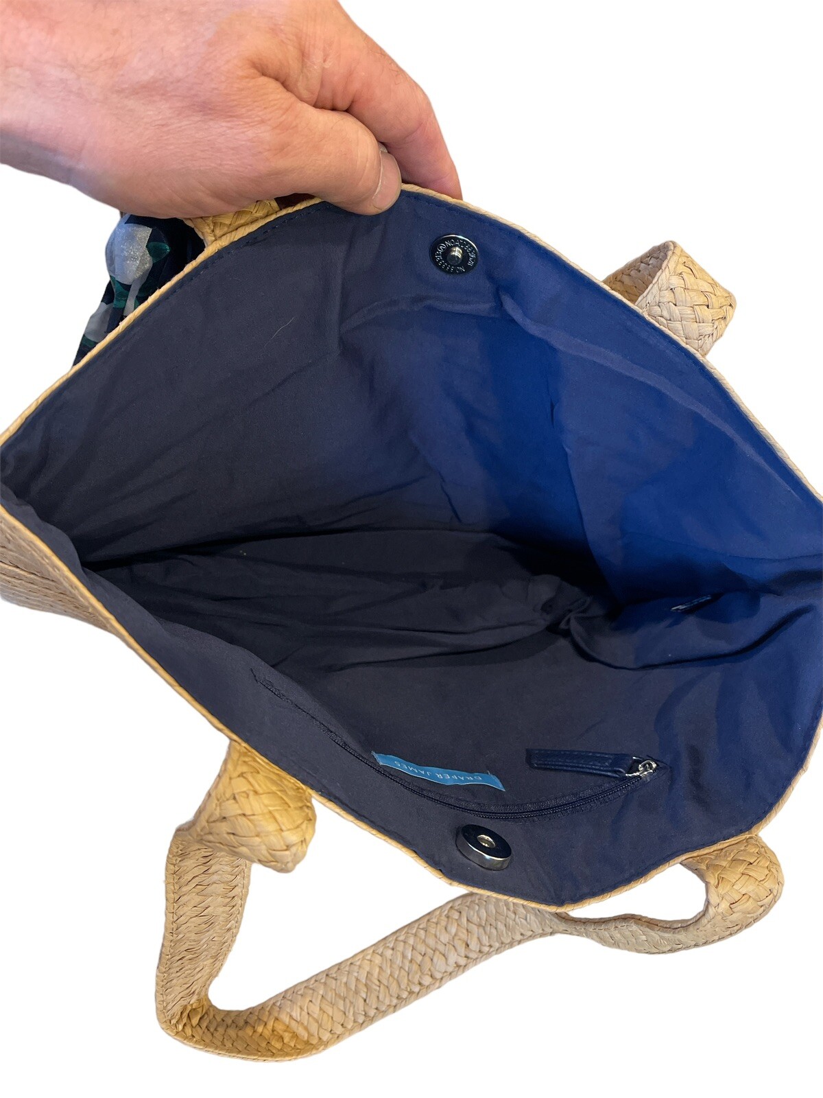 Draper James Everyday Straw Bag Tote Purse with Scarf Bow Nice 👍🏼 | eBay