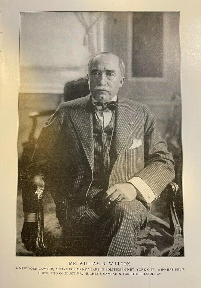 1916 Vintage Magazine Illustration William R Willcox New York Lawyer | eBay