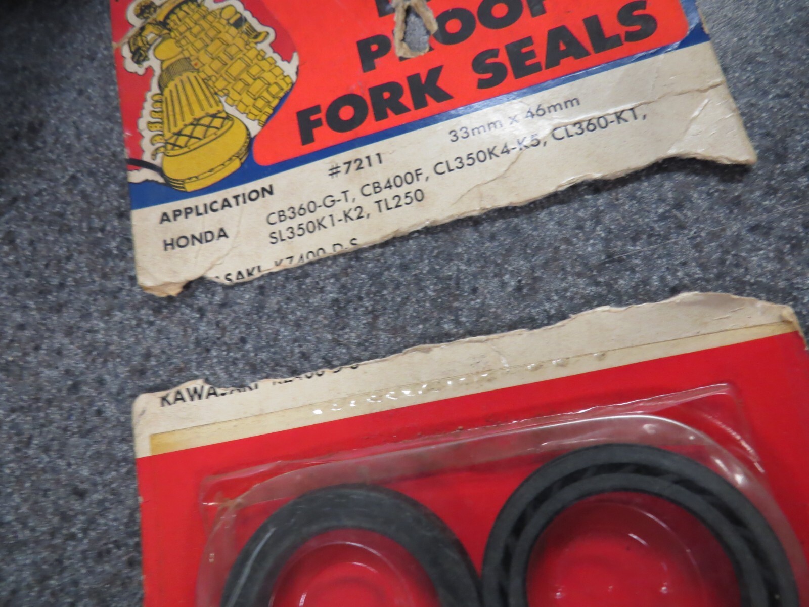 NOS Leak Proof Fork Seals Fits: Honda CB400F SL350K1 K2 Kawasaki KZ400 D S 7211 | eBay