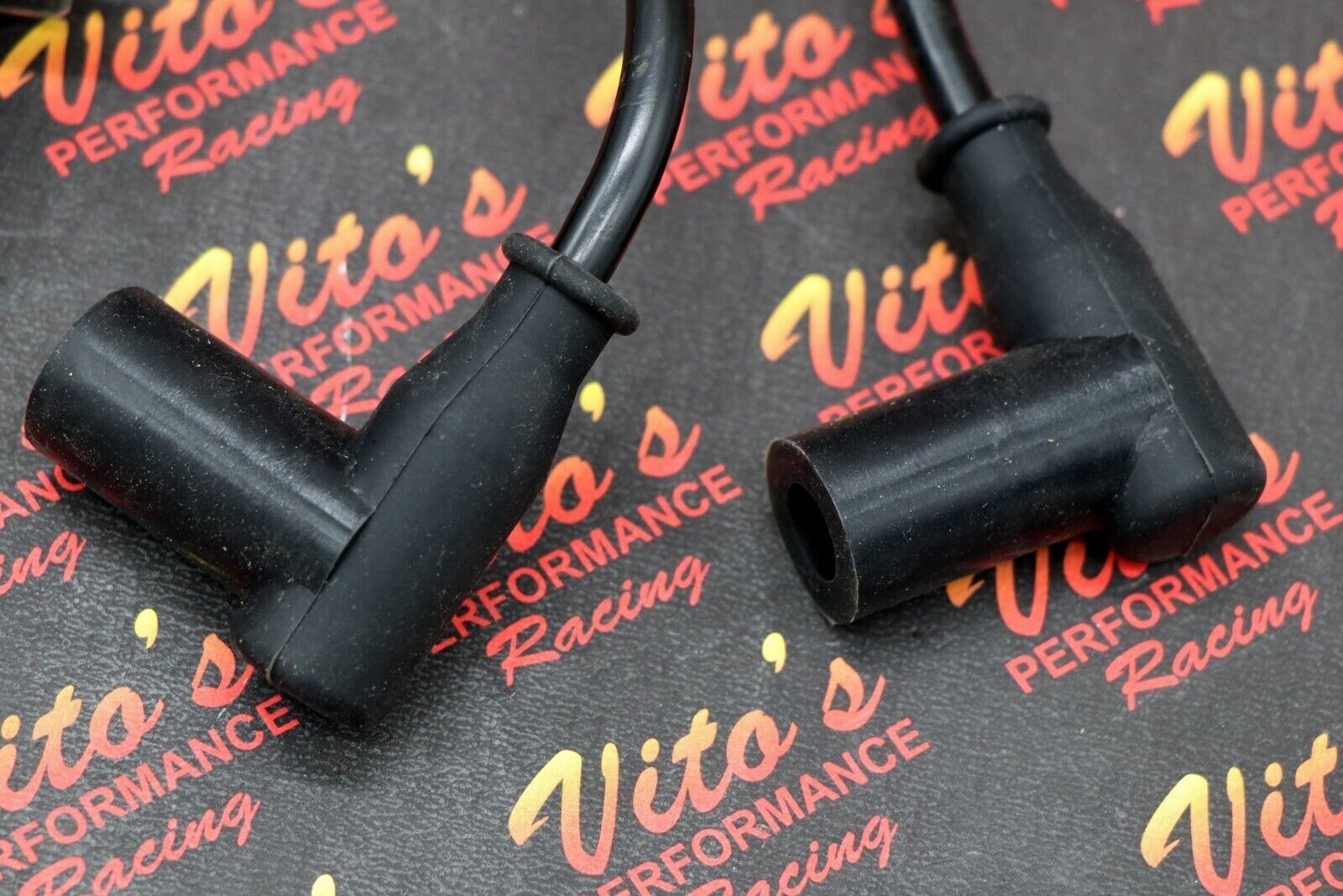 2 x Vito's ignition coil stock style rubber plug caps Yamaha BANSHEE ...