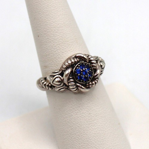 JAi by John Hardy Sterling Silver Blue Stone Ring Twisted Rope Sz 7 | eBay