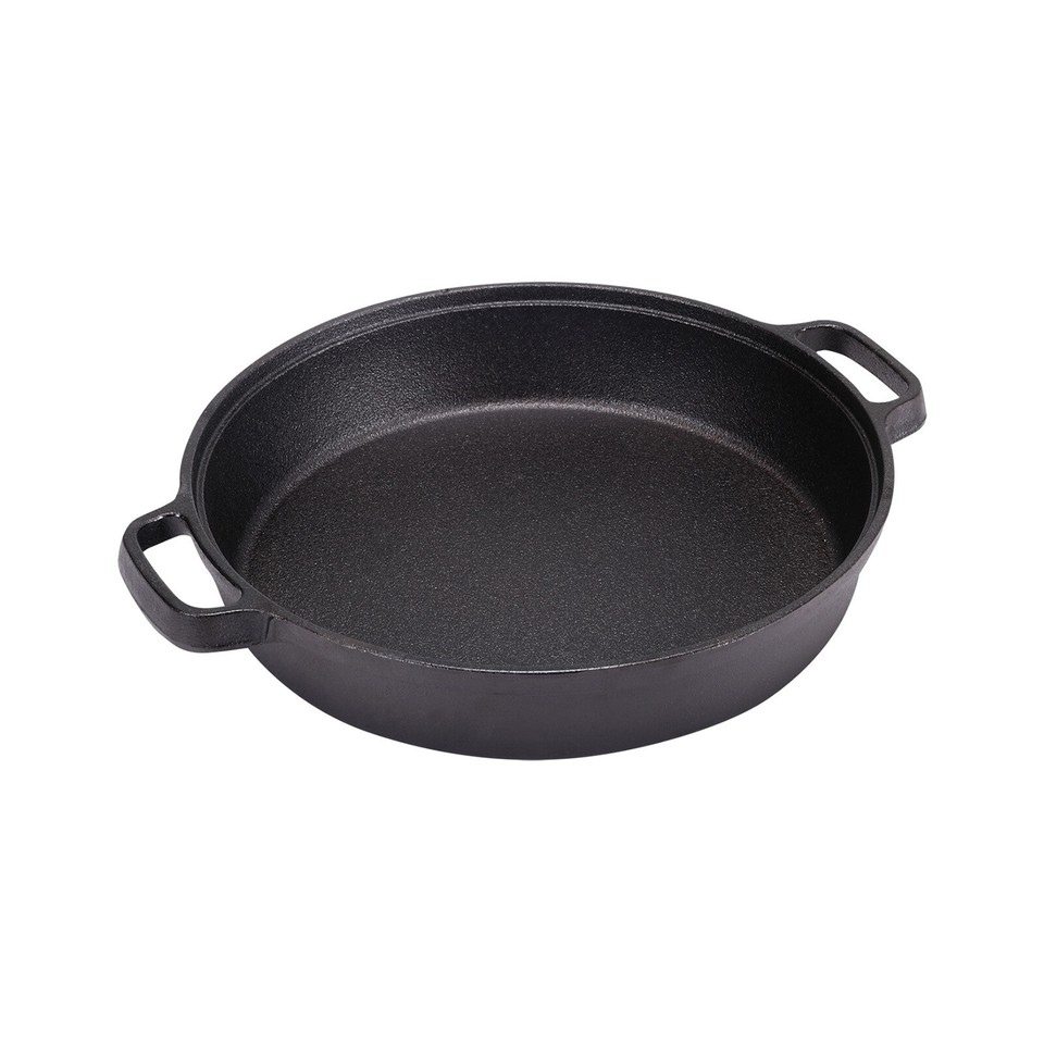 Home Frying Pan Grill Skillet Non Stick Griddle Pot Cast Iron with ...
