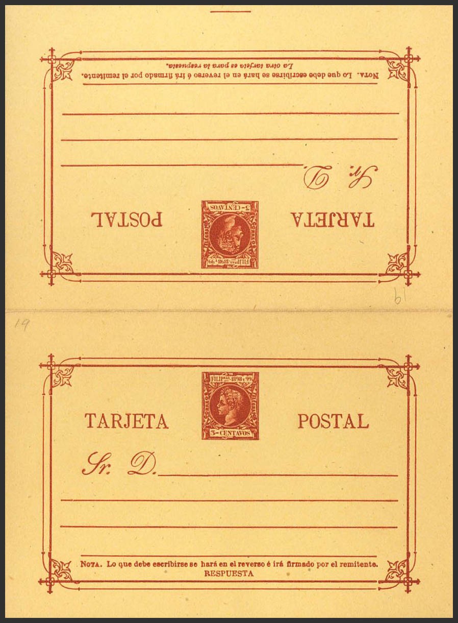 Former Colonies Españolas. Filipinas. ( ) Mng EP12/14, EP16/19. 1898 ...