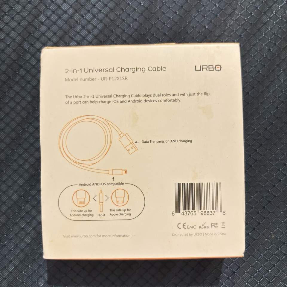 For iPhone Android Smartphones Heavy Duty USB Cable Charger 2m Silver ...