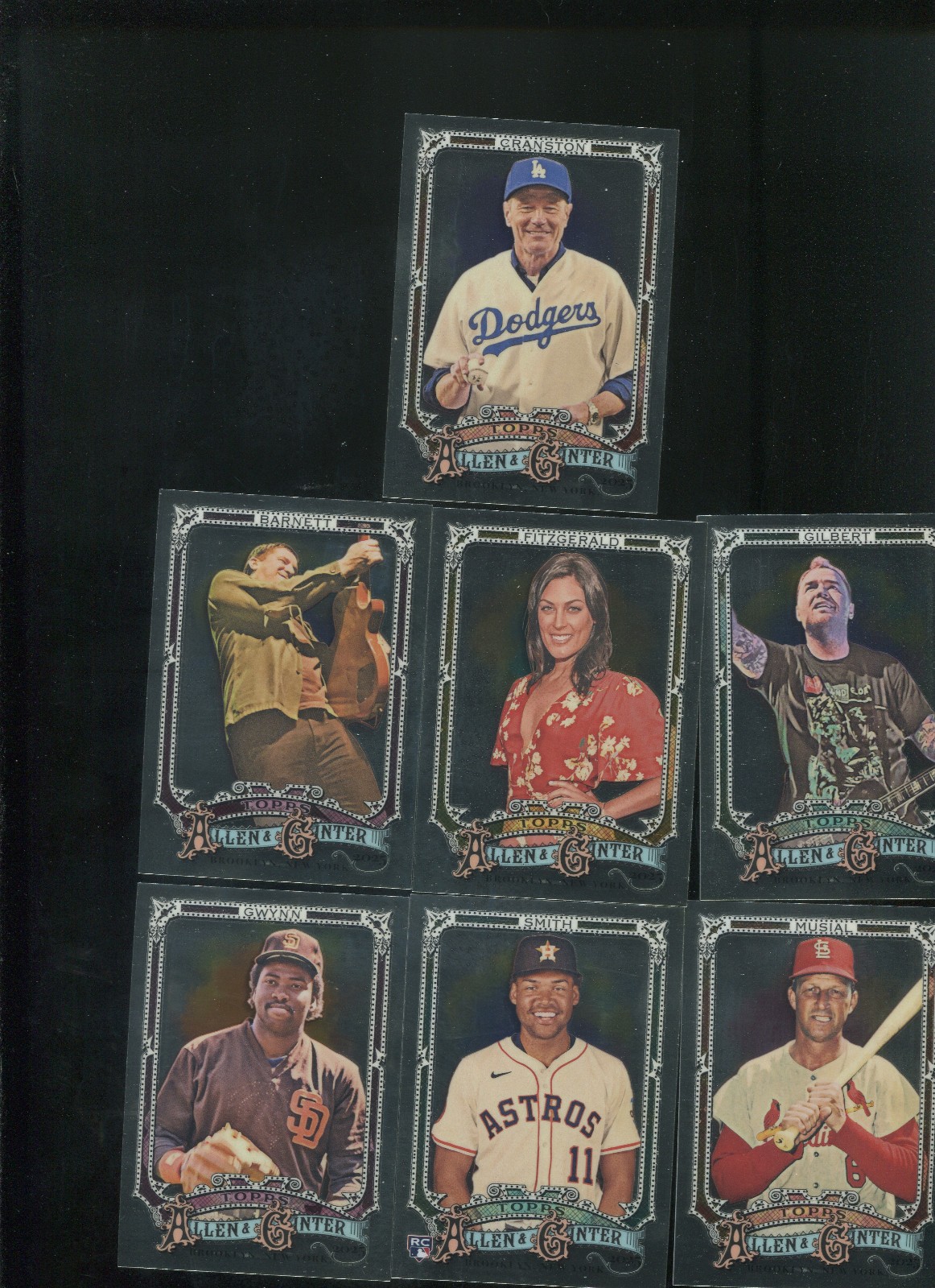 2025 TOPPS ALLEN & GINTER CHROME LOT OF 7 CAM SMITH RC GWYNNN MUSIAL ...