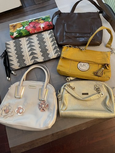 Assorted Purses/Shoulder Bag Lot Of 6: Michael Kors, Express, Stone ...