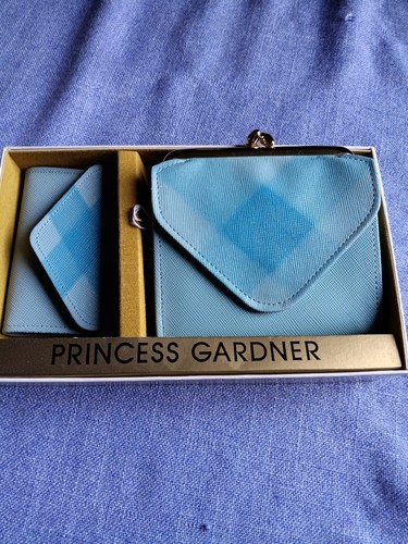 Vtg Princess Gardner Baby Blue Women's Bi-Fold Coin Wallet & Key Guard ...