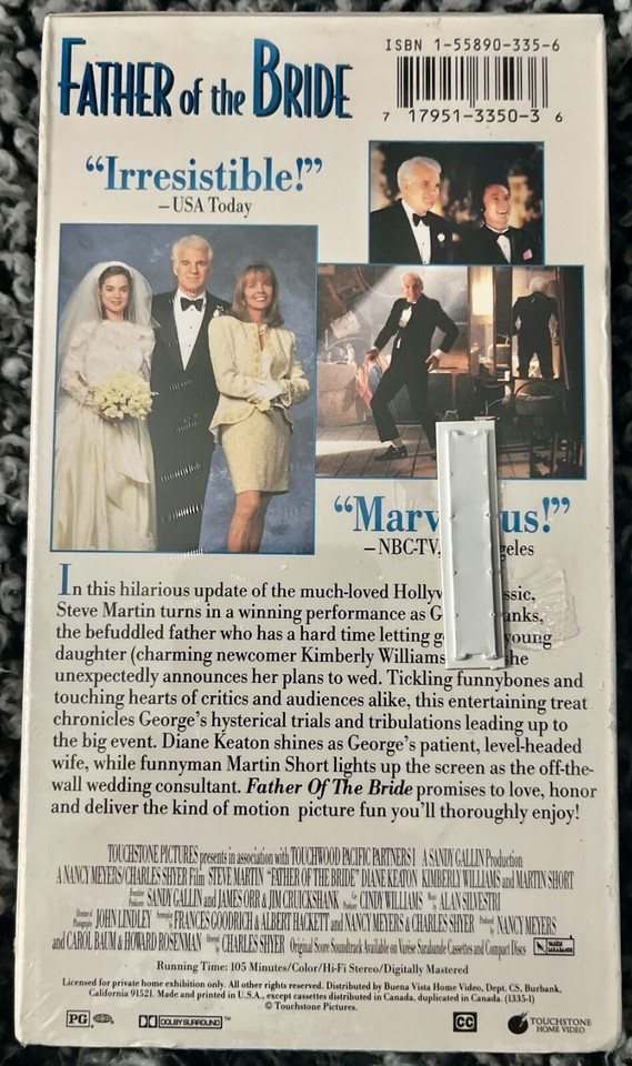 FATHER OF THE BRIDE VHS FACTORY SEALED STEVE MARTIN | eBay