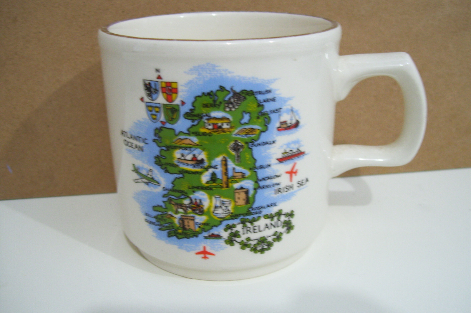 Carrigaline Pottery Co. Ireland Shamrock Pattern Coffee Tea Mug Cup | eBay
