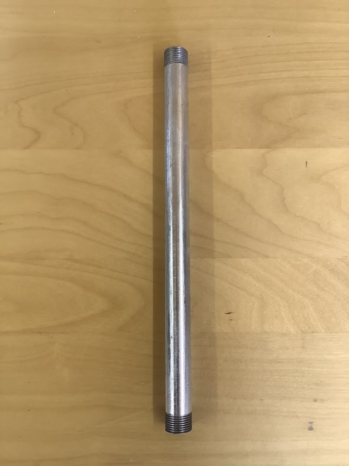 20mm Galvanised Conduit Tube | Pre Cut and Threaded both ends 120cm ...