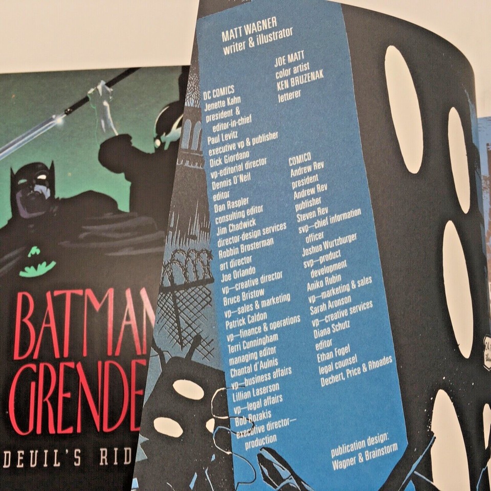 Both 1 And 2 Matt Wagner’s Batman Grendel Graphic Novels First Print ...
