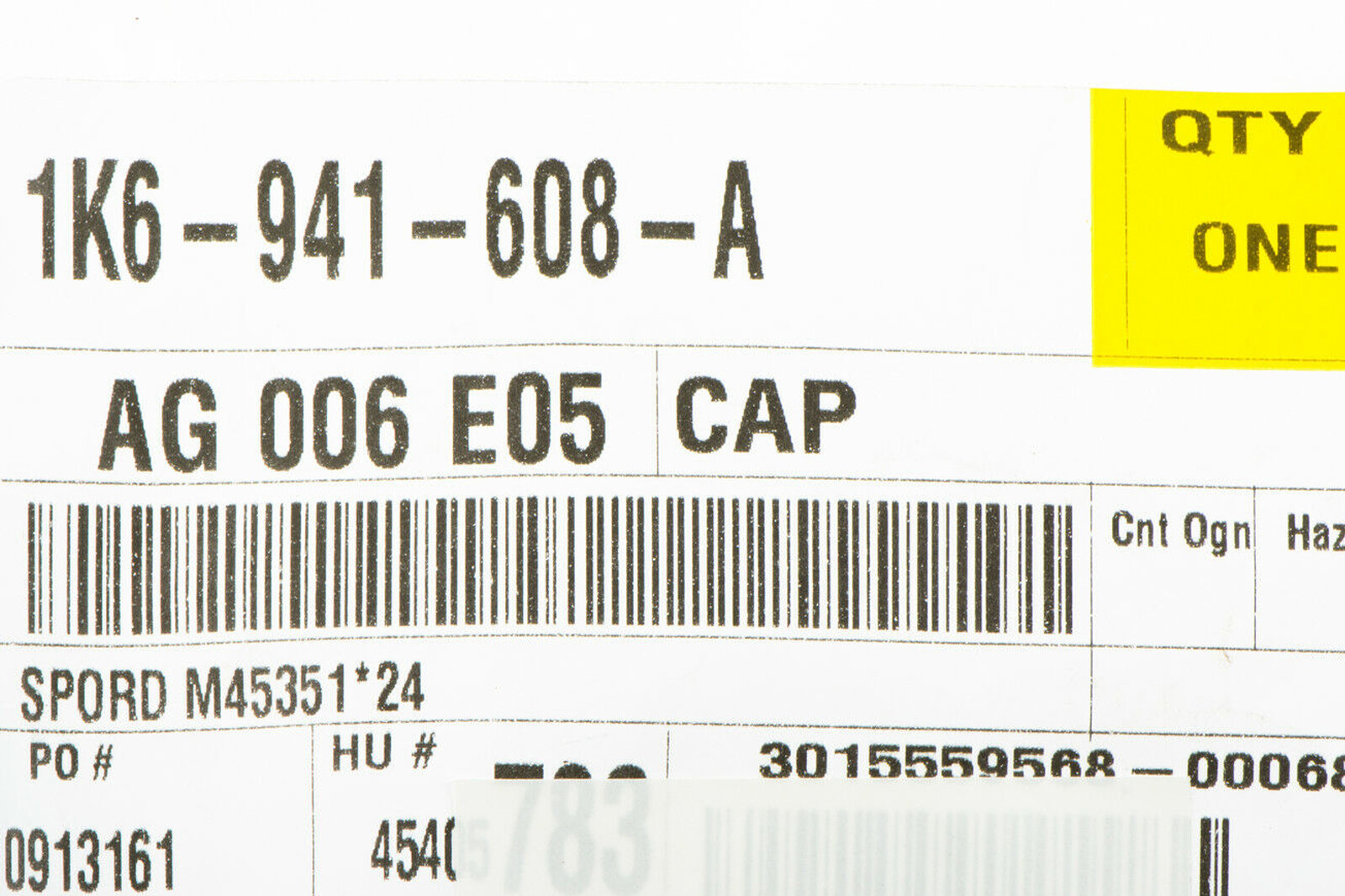 OE VW Volkswagen Passenger Side Right Front Cap For High Beam Headlamp ...