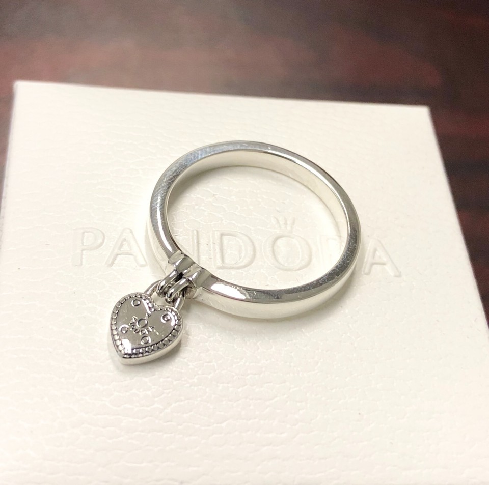 Pandora Love Lock Ring #196571 +HINGED BOX +POLISH CLOTH +Tag ~Choose ...