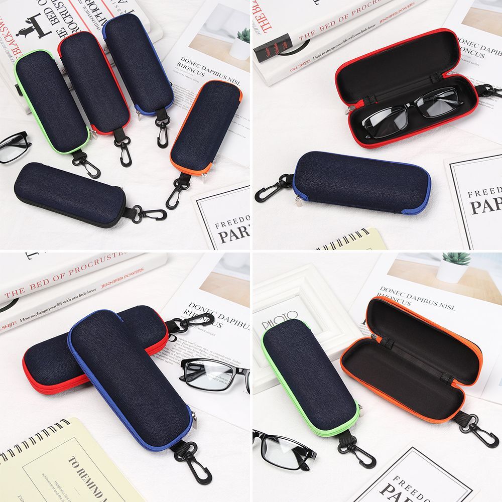 Fabric Eyewear Protector Spectacle Case Glasses Box Zipper Eyeglasses ...