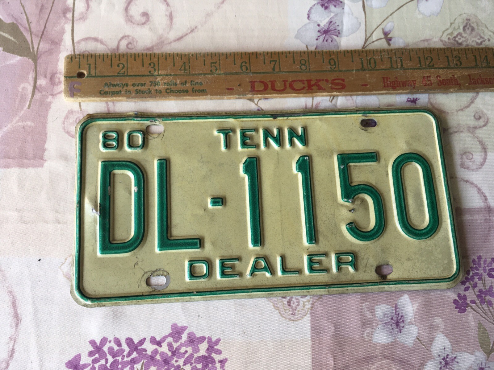 1980 Original Tennessee Dealer License plate # DL-1150 | eBay
