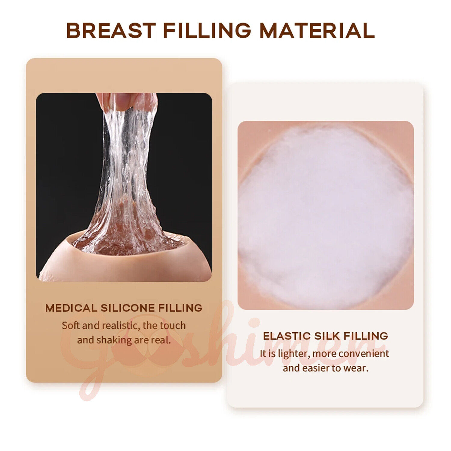 Silicone Breast Form Plate Fake Boobs Silicone Gel Filler SS Cup Crossdresser | eBay