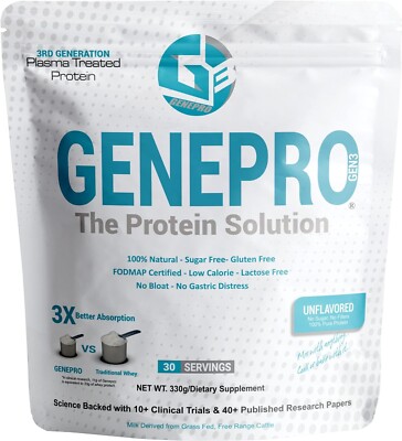 GENEPRO - GENEPRO GEN3 The Protein Solution - Unflavored - 30 Servings ...