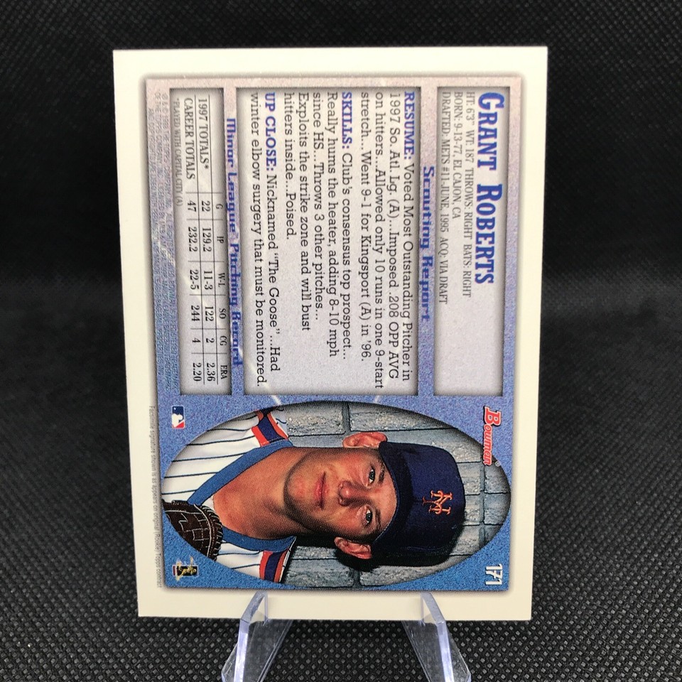 1998 Bowman 171 Grant Roberts New York Mets Baseball Card | eBay