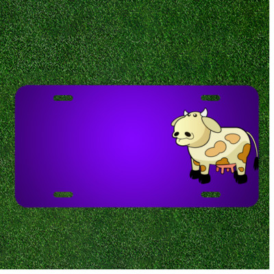 Custom Personalized License Plate With Add Names To Cow Dairy Farm ...