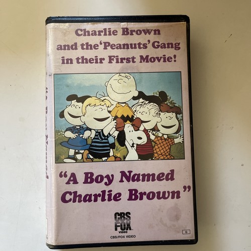 Charlie Brown and the Peanuts gang - a boy named Charlie Brown VHS 1987 ...