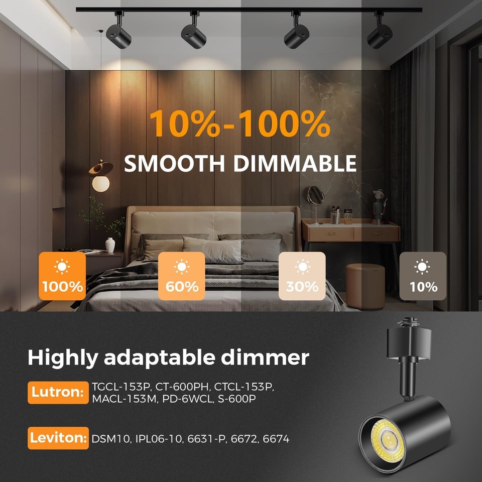 5-Color 12-Light Track Lighting Kit with 13FT H Track Lighting Rail ...