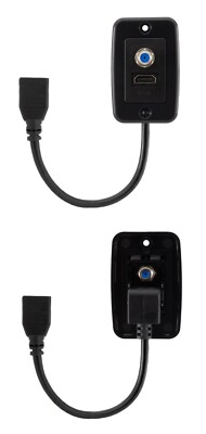 RV Cable TV Hookup Coaxial Cable Connector and HDMI Wall Plate - New | eBay