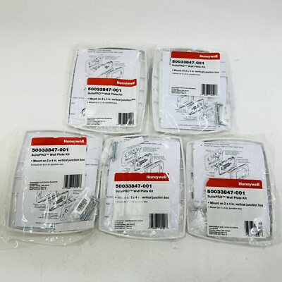 5 Pack - Honeywell 50033847-001 Wall Adapter Plate Kit Mounting TB6575 ...