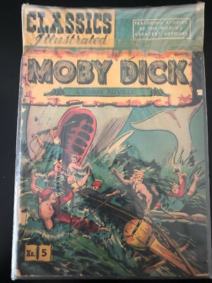 CLASSICS ILLUSTRATED COMICS #5 MOBY DICK | eBay