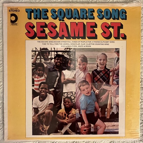 SESAME STREET “The Square Song” LP 1970 Design Records Vintage Vinyl ...