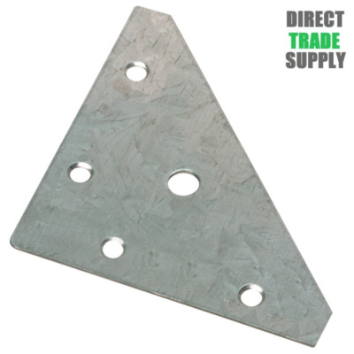 Corner Brace 82mm Flanged Flat Angle Bracket Plate Cabinet Cupboard ...