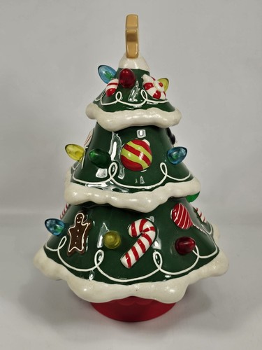 Hallmark Gumdrop Ceramic Christmas Tree Musical Revolving Rotating ...