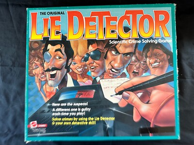 Lie Detector Board Game 1987 Pressman Scientific Crime Solving Mattel ...