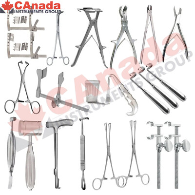 Chest Instrument Set of 21Pcs, Chest Surgery Set Thoracic surgery set ...