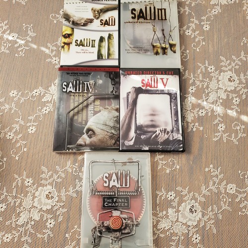Saw DVD Set Collection Movies 1, 2, 3, 4, 5, and Final Chapter HORROR ...