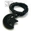 Hip Hop MOON & STAR Good Quality Wood Pendant & 36" Wooden Ball Chain ...