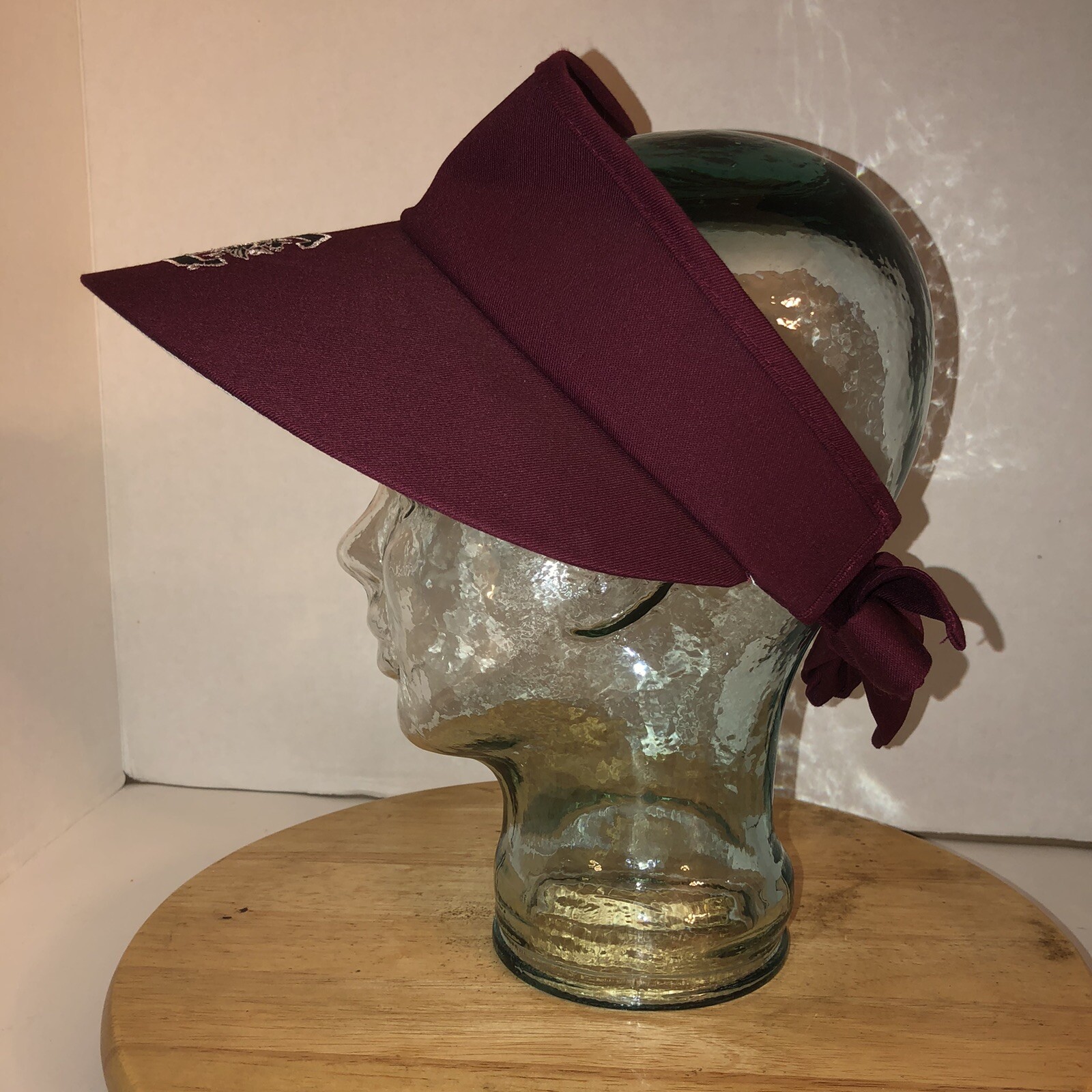 Vintage USC Gamecocks USA Made Hat Golf Visor Womens Bow South Carolina ...