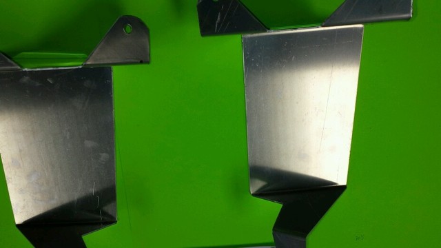 Honda TRX 250r Red Smooth Aluminum Radiator Air Scoops Shrouds 1986 ...