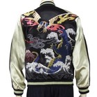 Sukajan Godzilla Mothra Reversible Satin Embroidery Jacket GZSJ-004 S ...