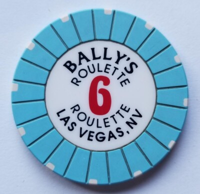Vintage Roulette 6 Casino Chip, Bally's, Las Vegas, Nevada, NV | eBay