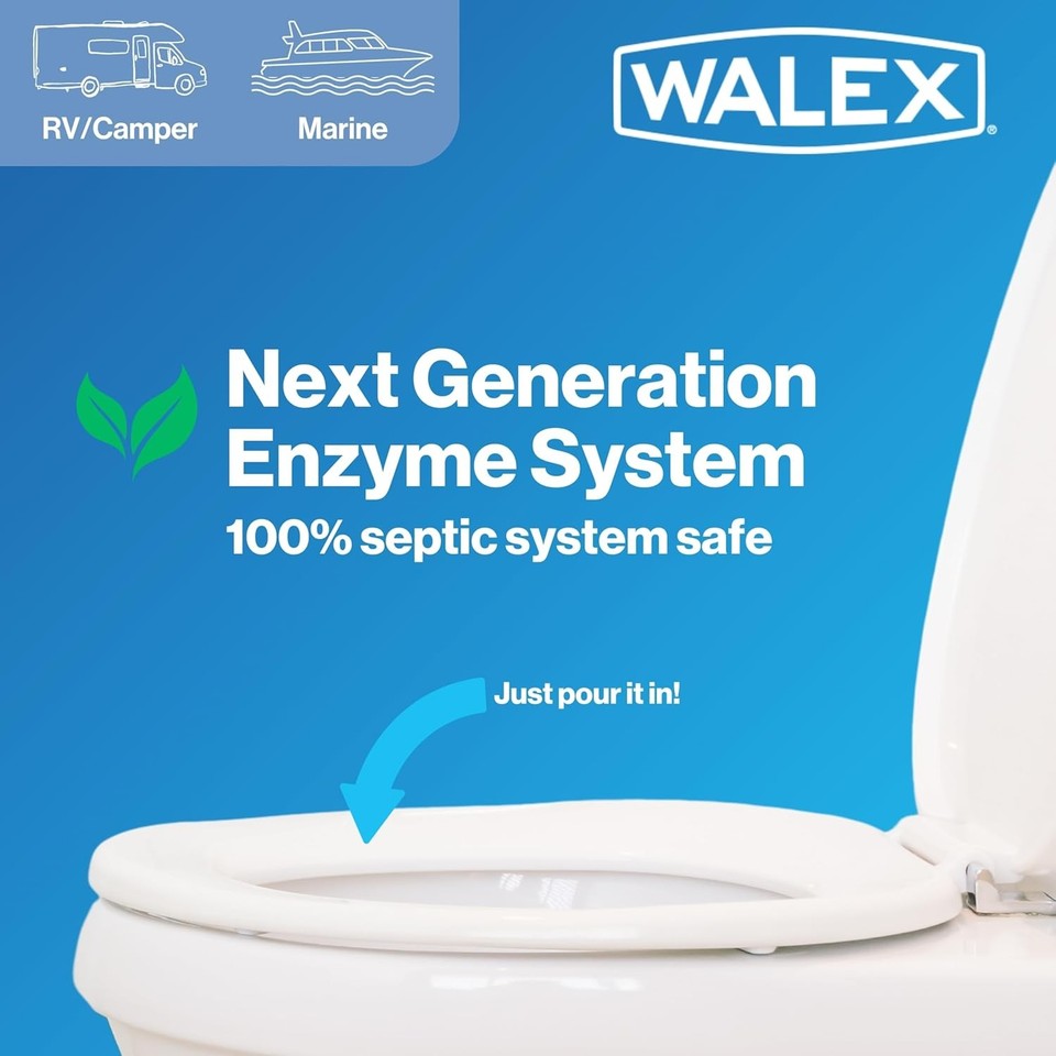 Walex Bio-Fresh Liquid Enzyme Holding Tank Treatment for RV, Camper ...