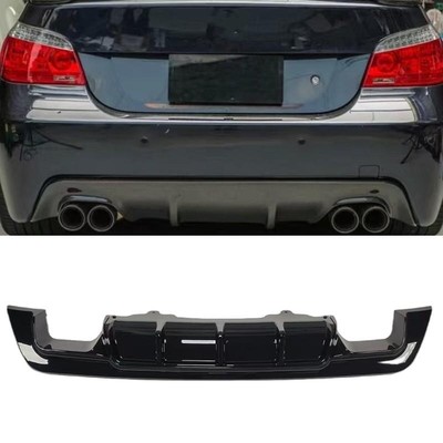 Car Rear Bumper Diffuser Lip Body Kit Quad Out For BMW E60 E61 M Tech ...