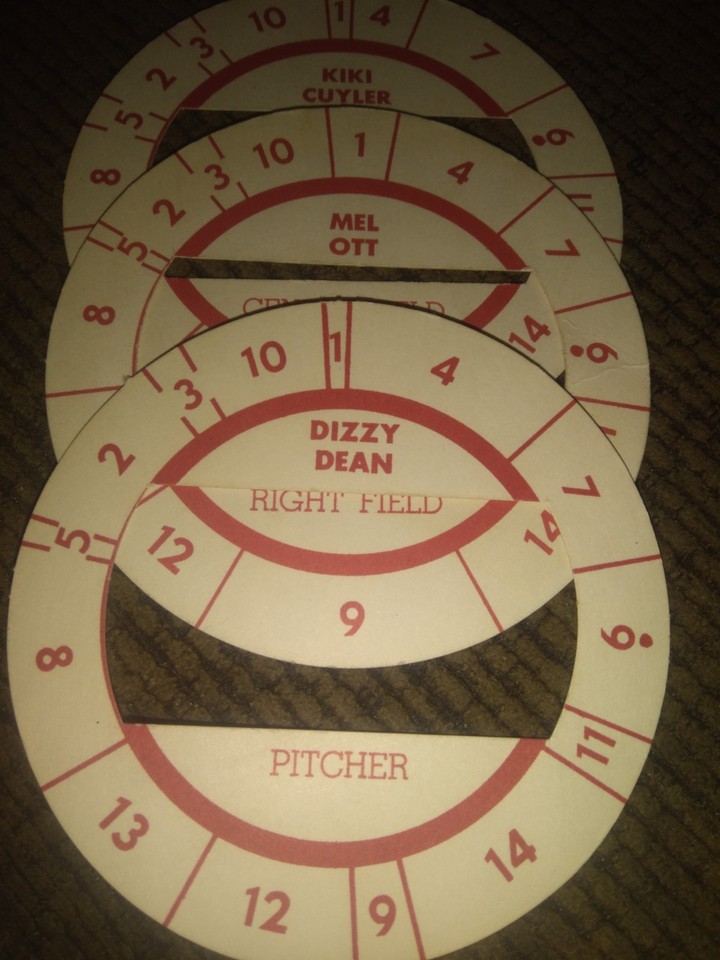 60 Vintage Cadaco Pre 1960 All Star Baseball Disc's lot | eBay