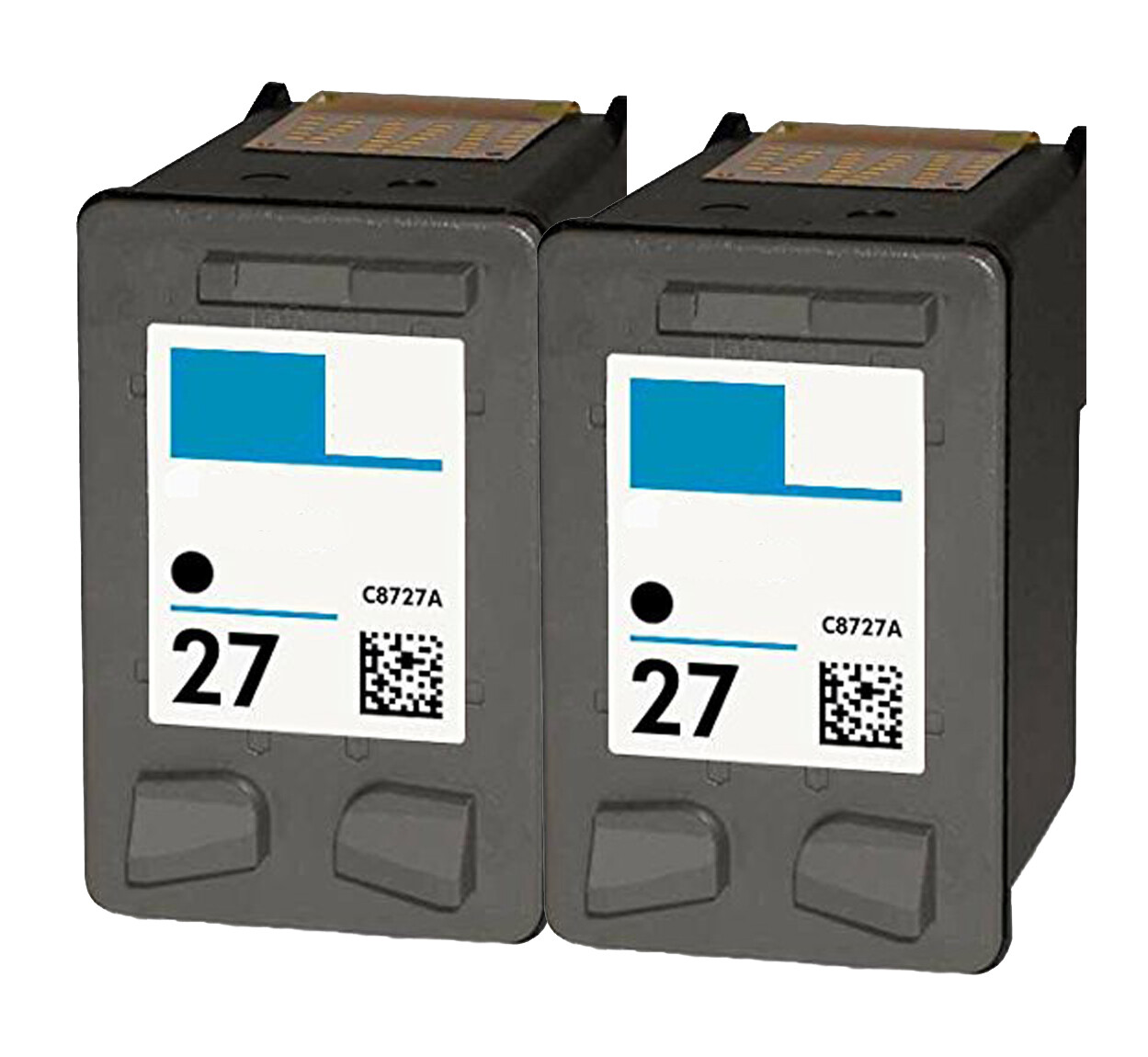 2pk Printronic For HP 27 C8727AN Black Ink Cartridges | eBay