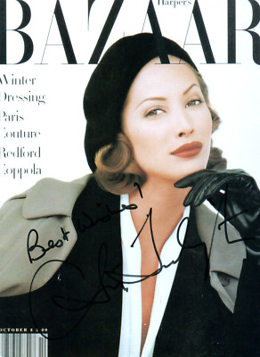 Christy Turlington Model Hand Signed Autograph 6x8 Promo Photo Card | eBay