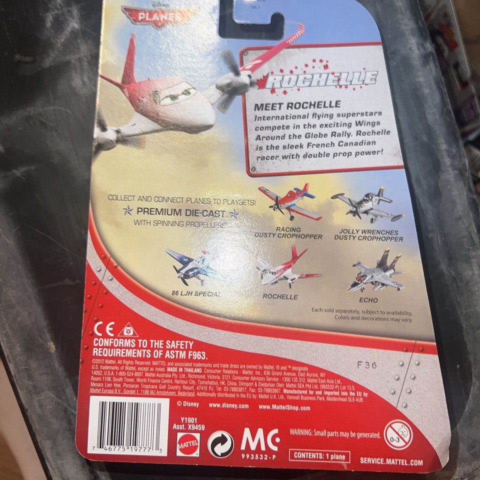 DISNEY PLANES ROCHELLE #22 PREMIUM DIE-CAST DISNEY WORLD OF CARS **RARE ...