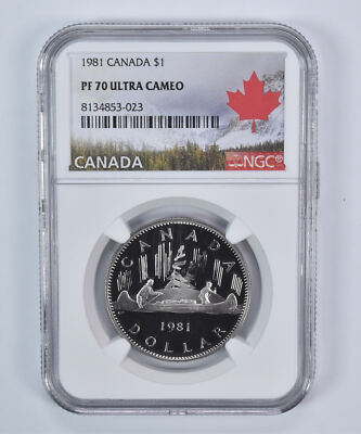 1981 Canada Dollar PF70 UCAM NGC Canada Label | eBay