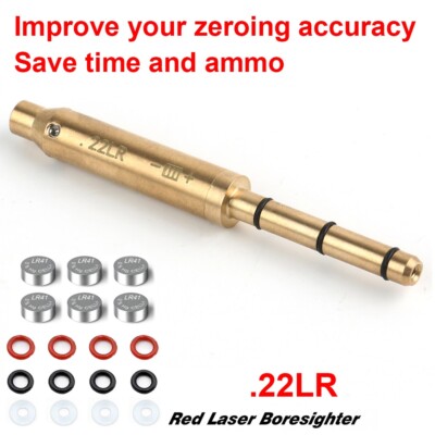 Red Laser Boresighter End Barrel Laser Bore Sight Sighter .22LR for ...