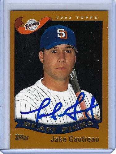 SAN DIEGO PADRES JAKE GAUTREAU 2002 TOPPS SIGNED CARD # 328 AUTO | eBay