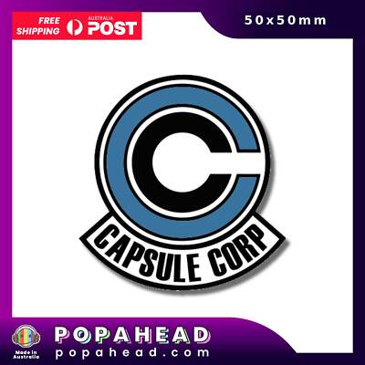 Dragon Ball Z Capsule Corp Logo Sticker Anime Sticker | eBay Australia